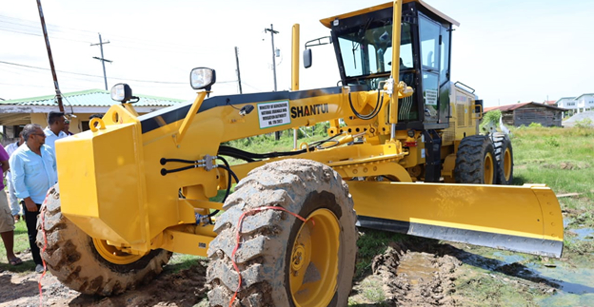 Agri. Minister commissions $24M grader in Reg. 6 - Ministry of Agriculture